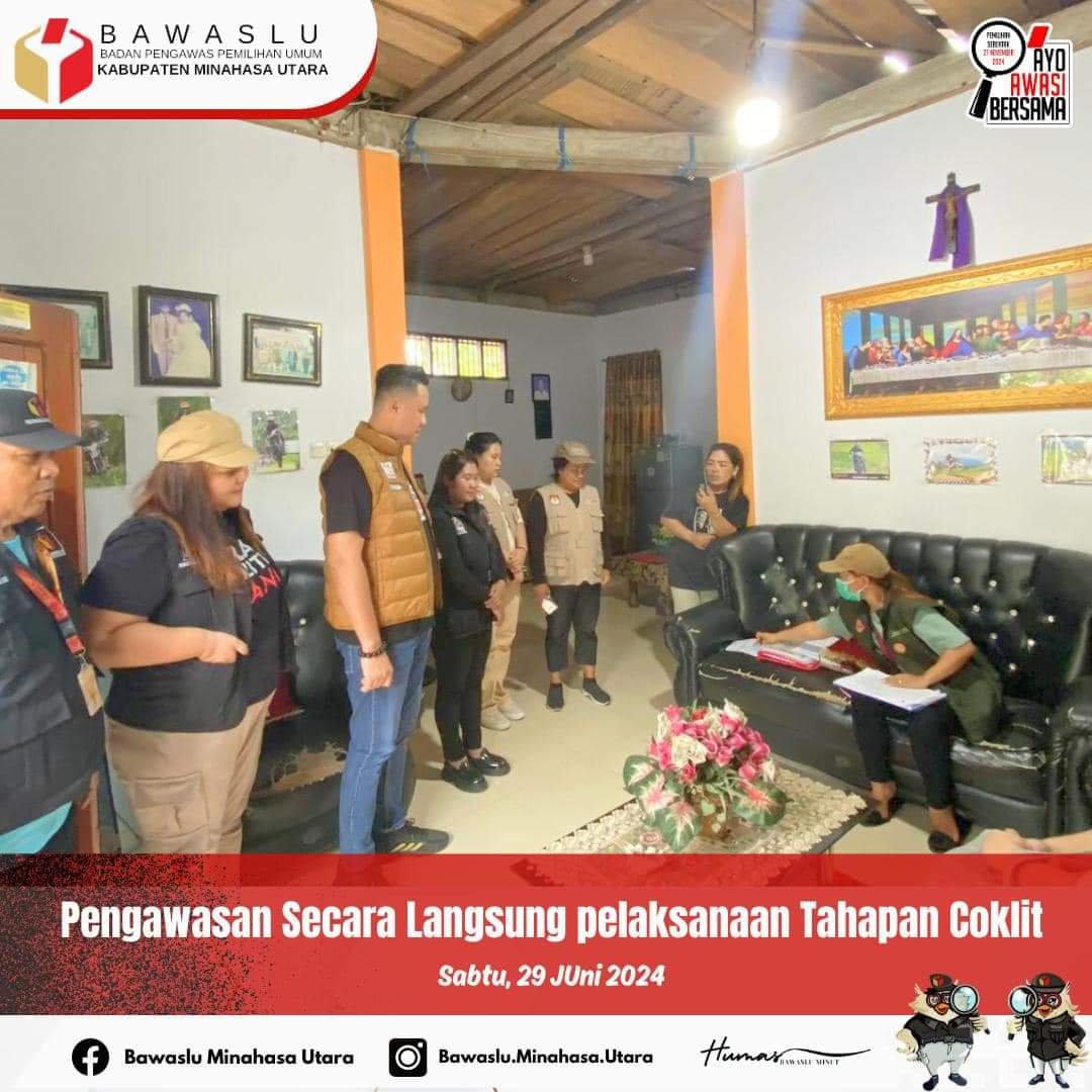 Ketua Bawaslu Minut Awasi Langsung Coklit Penyandang Disabilitas di ... Ketua Bawaslu Minut Awasi Langsung Coklit Penyandang Disabilitas di ...